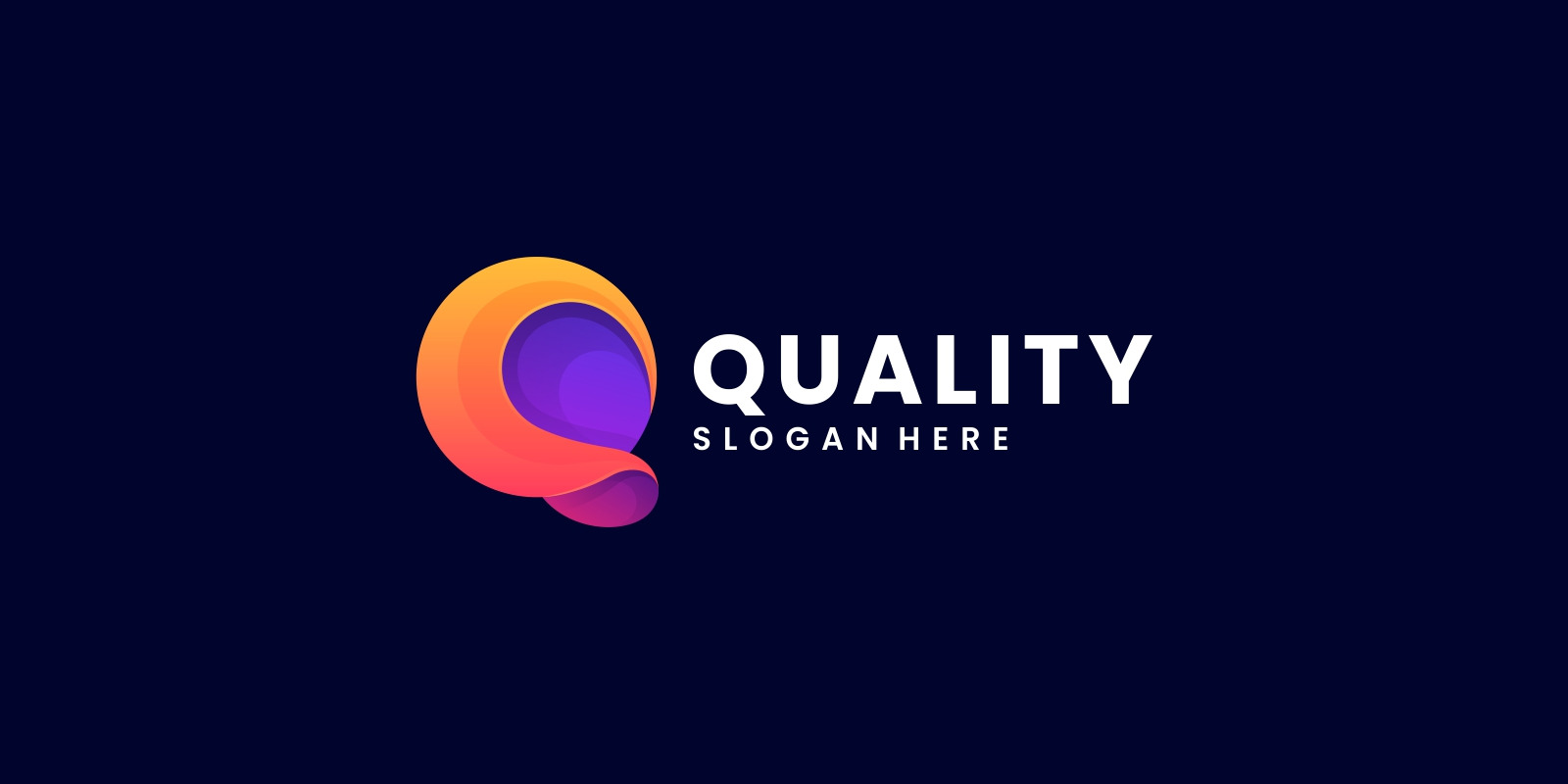 Letter Q Gradient Logo Design #241154 - TemplateMonster