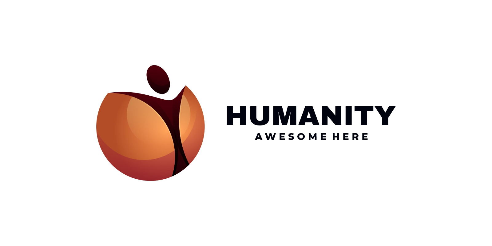 Humanity Gradient Logo Style #231781 - TemplateMonster