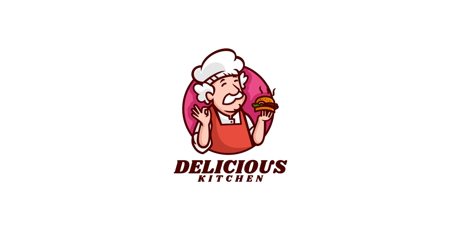 Delicious Kitchen Cartoon Logo #226723 - TemplateMonster