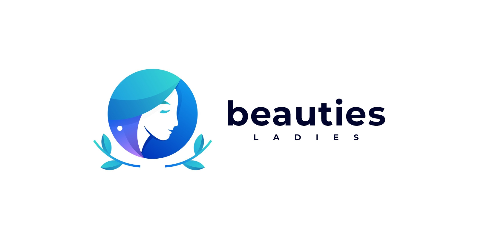 Beauties Gradient Logo Style #219093 - TemplateMonster