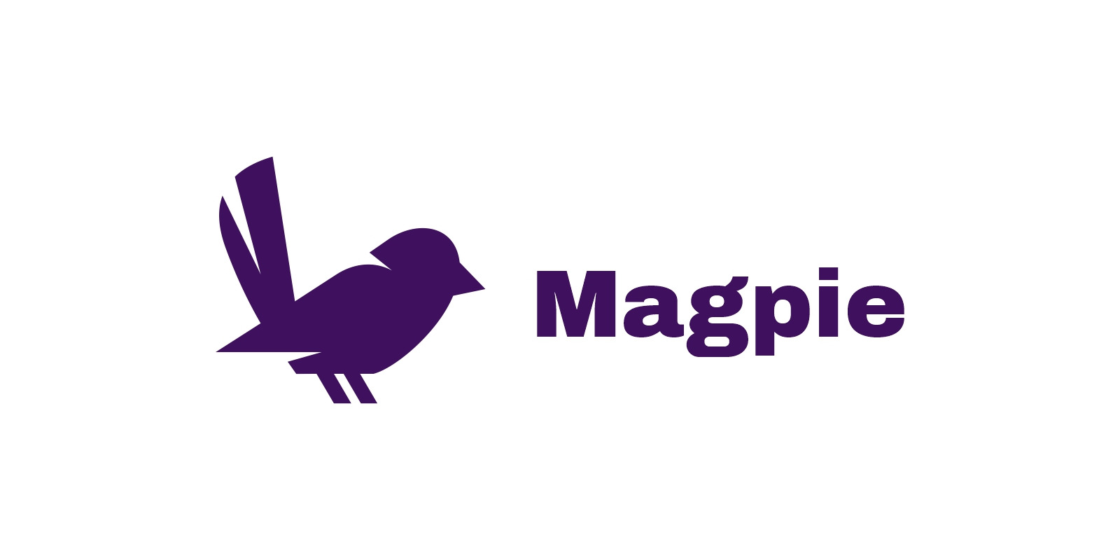 Magpie Silhouette Logo Style #219618 - TemplateMonster
