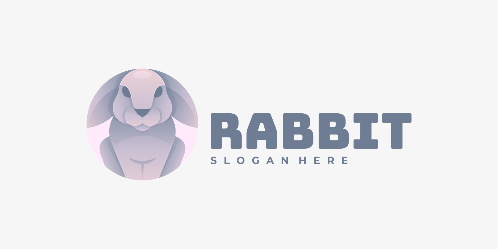 Rabbit Gradient Logo Design #227756 - TemplateMonster