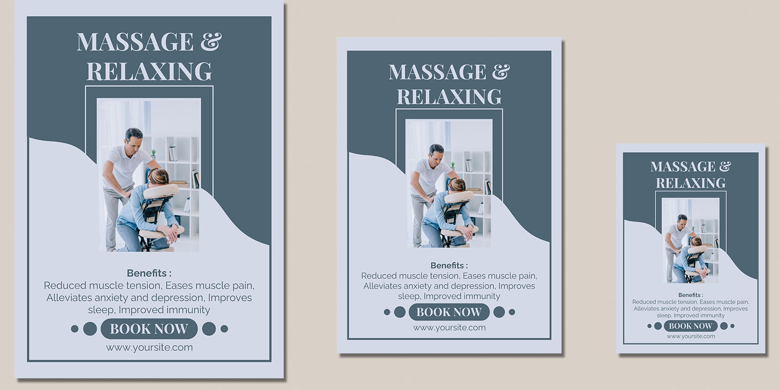 Massage Relaxing Flyer Template #309463 - TemplateMonster