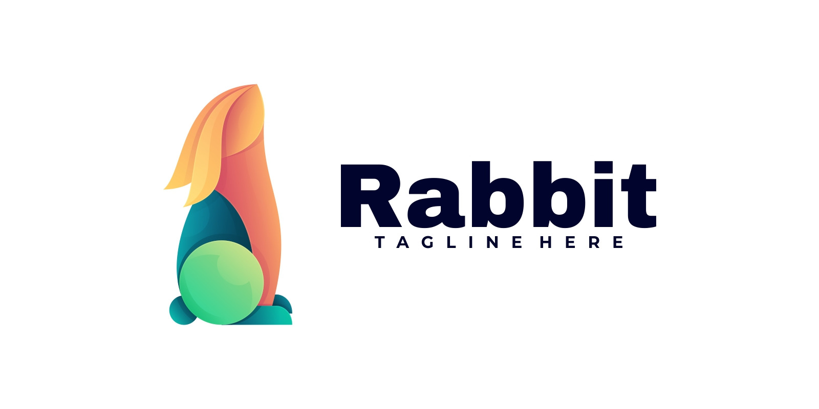 Vector Rabbit Colorful Logo #195779 - TemplateMonster