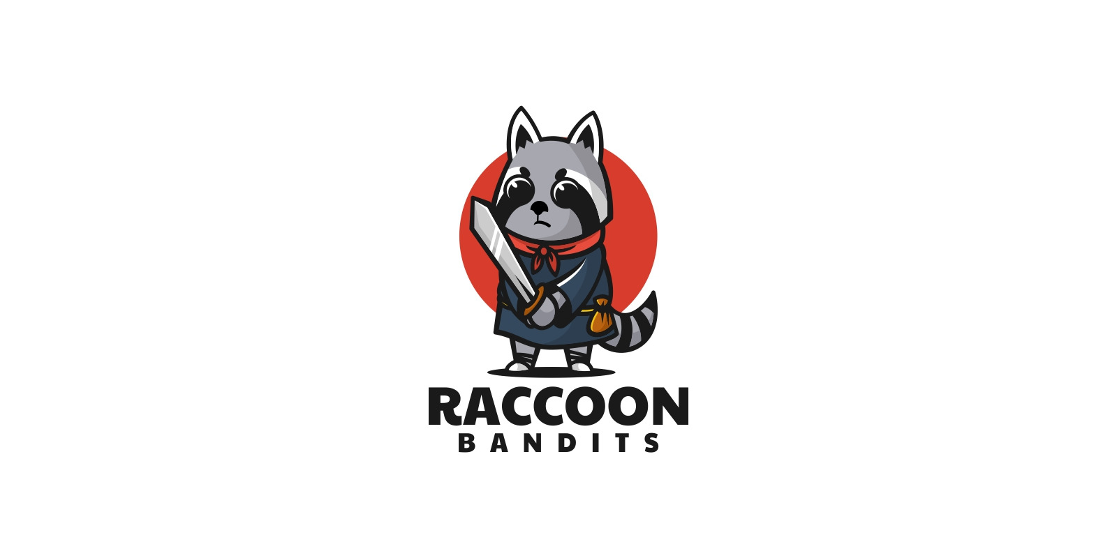 Raccoon Bandit Cartoon Logo #229809 - TemplateMonster