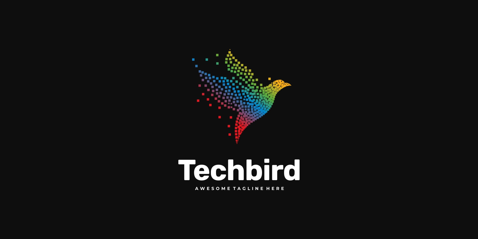Technology Bird Colorful Logo #188966 - TemplateMonster