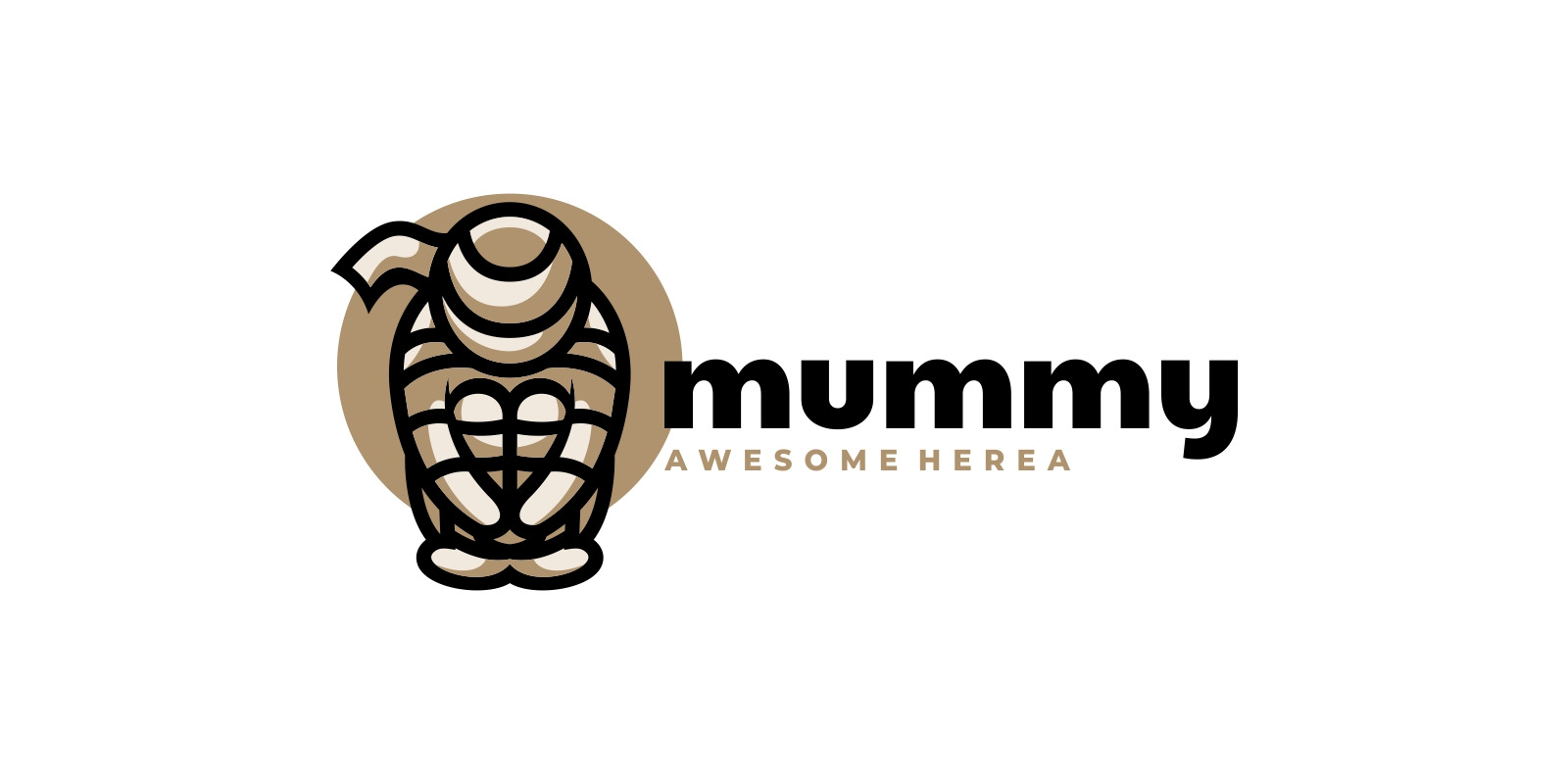Mummy Simple Mascot Logo Style #229639 - TemplateMonster