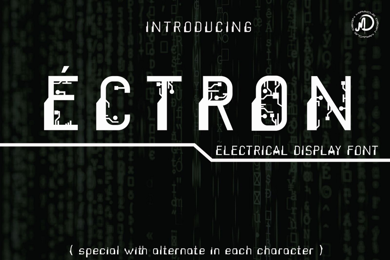 ECTRON Electrical Display Font #189184 - TemplateMonster