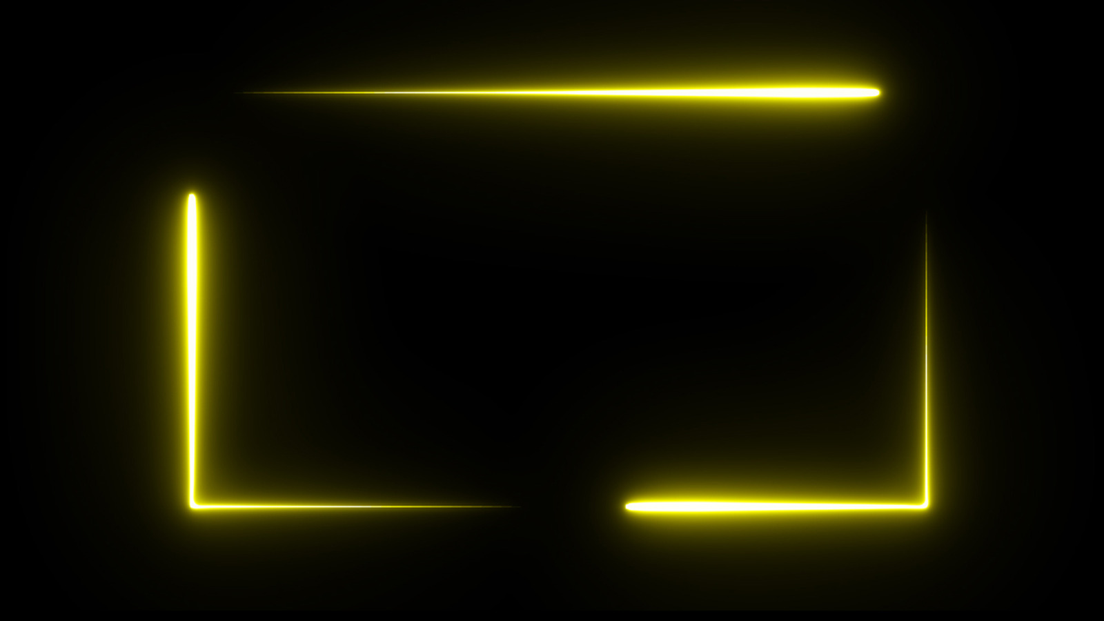 Neon Triple Line Webcam Frame Stock Motion Graphic Pack