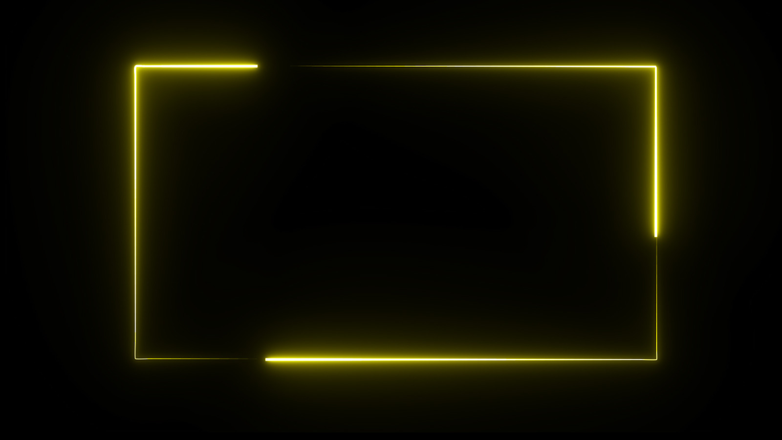 Neon Triple Line Webcam Frame Stock Motion Graphic Pack