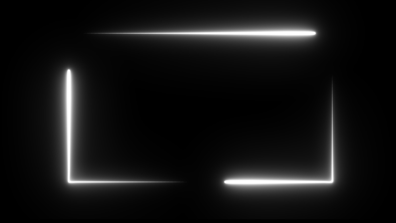 Neon Triple Line Webcam Frame Stock Motion Graphic Pack