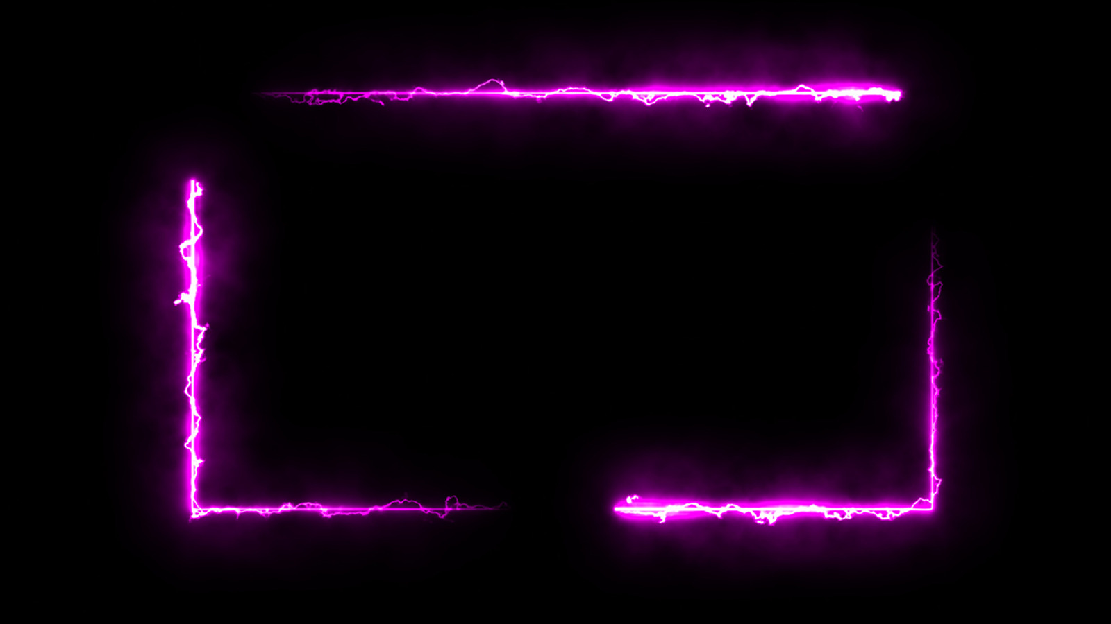 Arc Reactor Triple Line Webcam Frame Stock Motion Graphic Pack