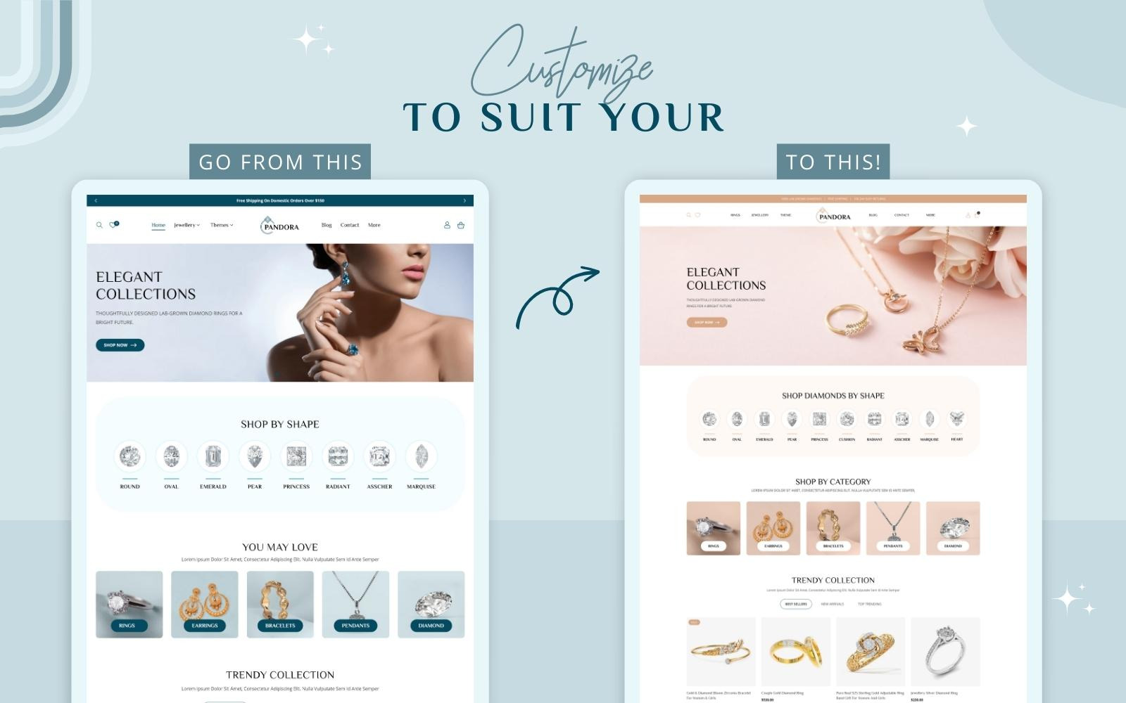 Pandora - Jewelry Shopify Theme | Minimalist & Clean Shopify jewellery ...