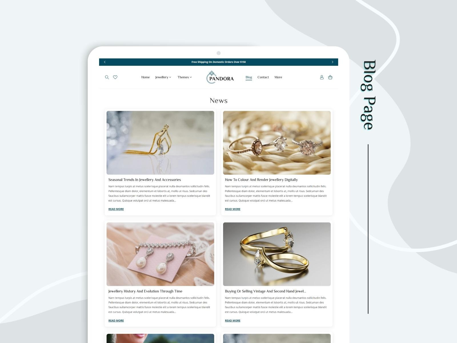 Pandora - Jewelry Shopify Theme | Minimalist & Clean Shopify jewellery ...