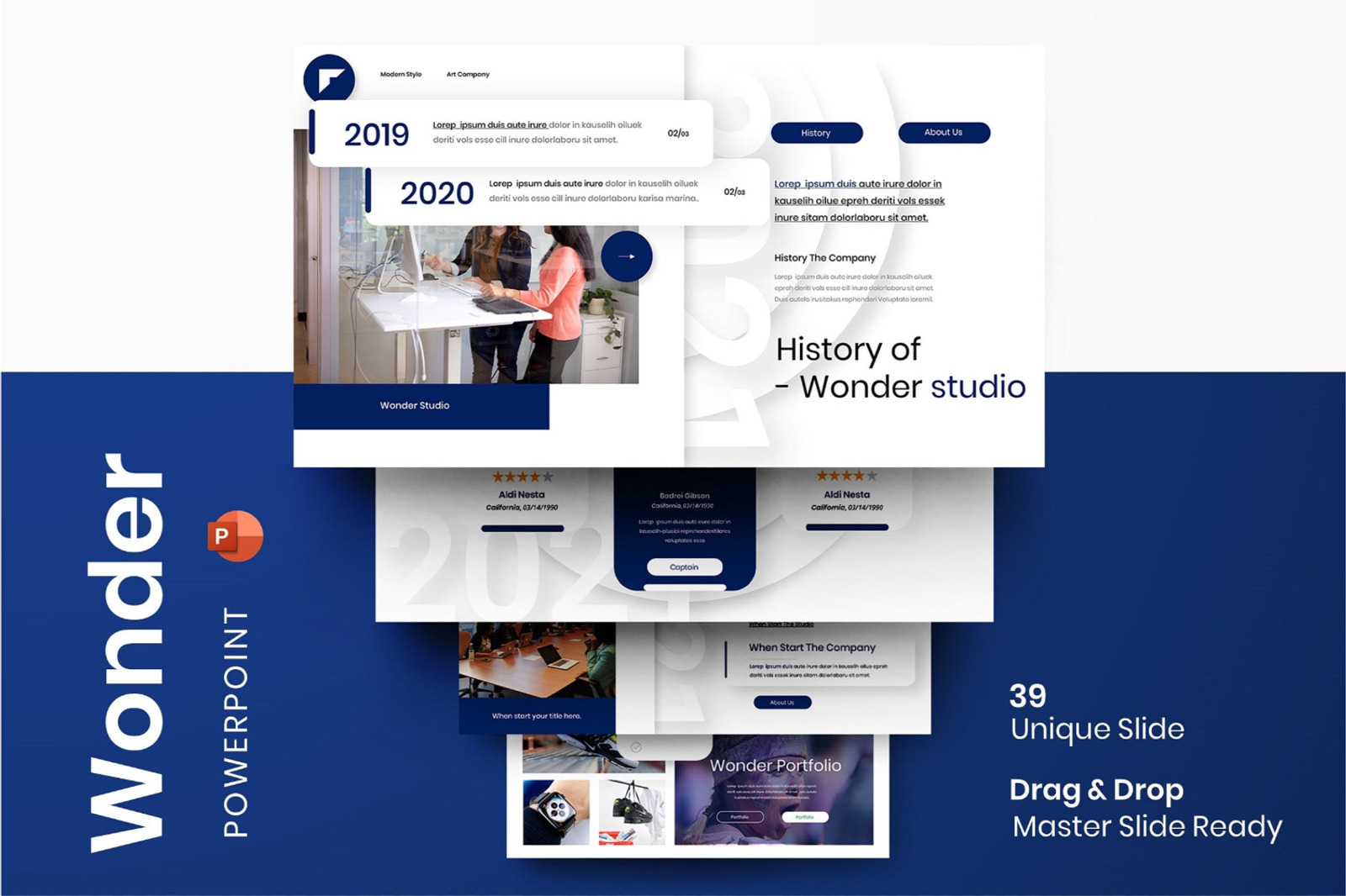 Wonder – Business PowerPoint Template - TemplateMonster