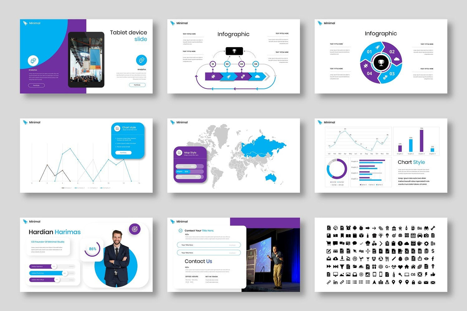 Minimal – Business PowerPoint Template - TemplateMonster