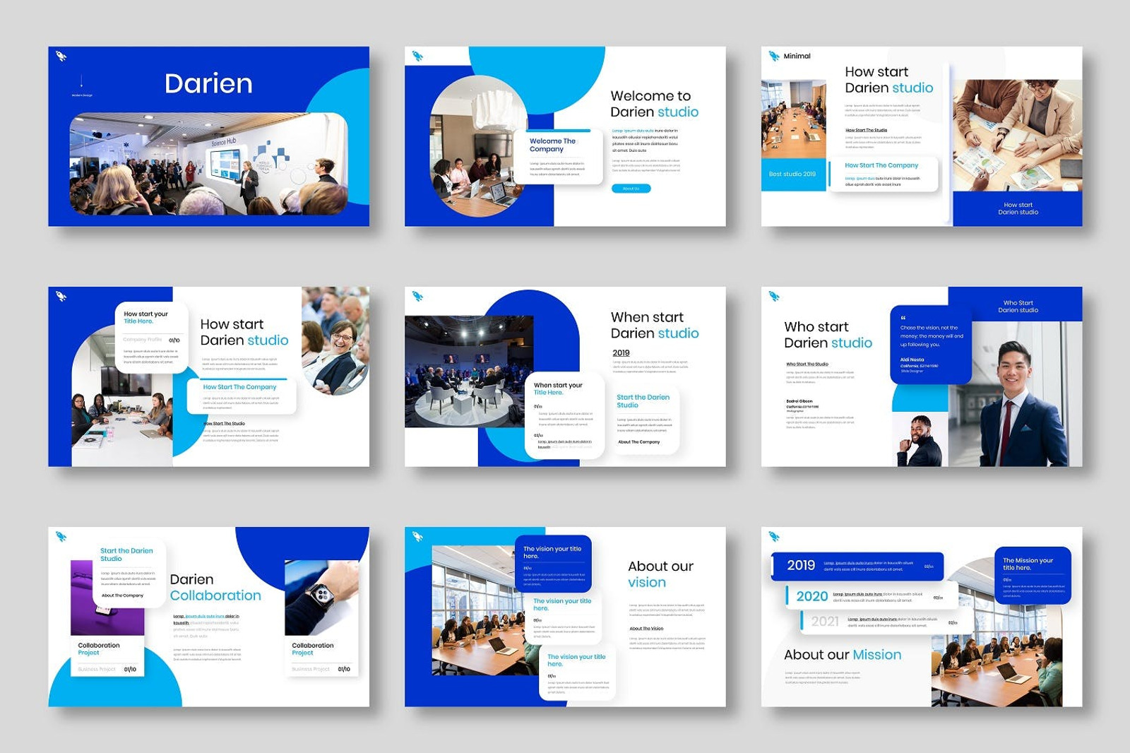 Darien – Business PowerPoint Template - TemplateMonster