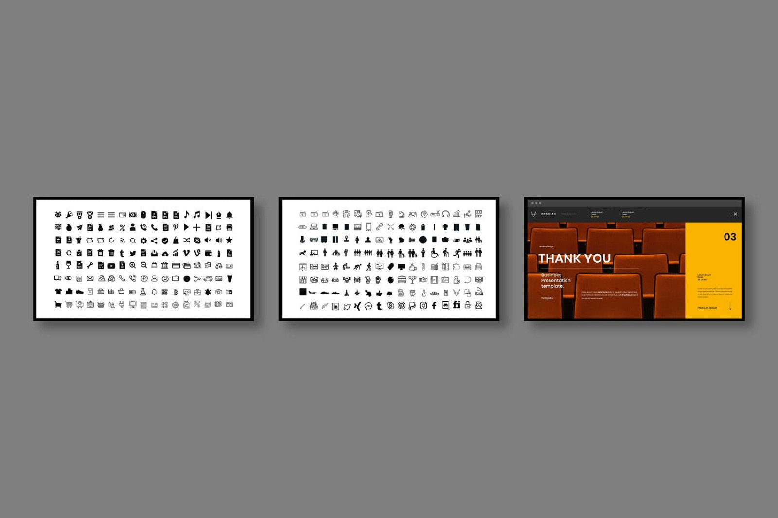 Obsidian – Business PowerPoint Template - TemplateMonster