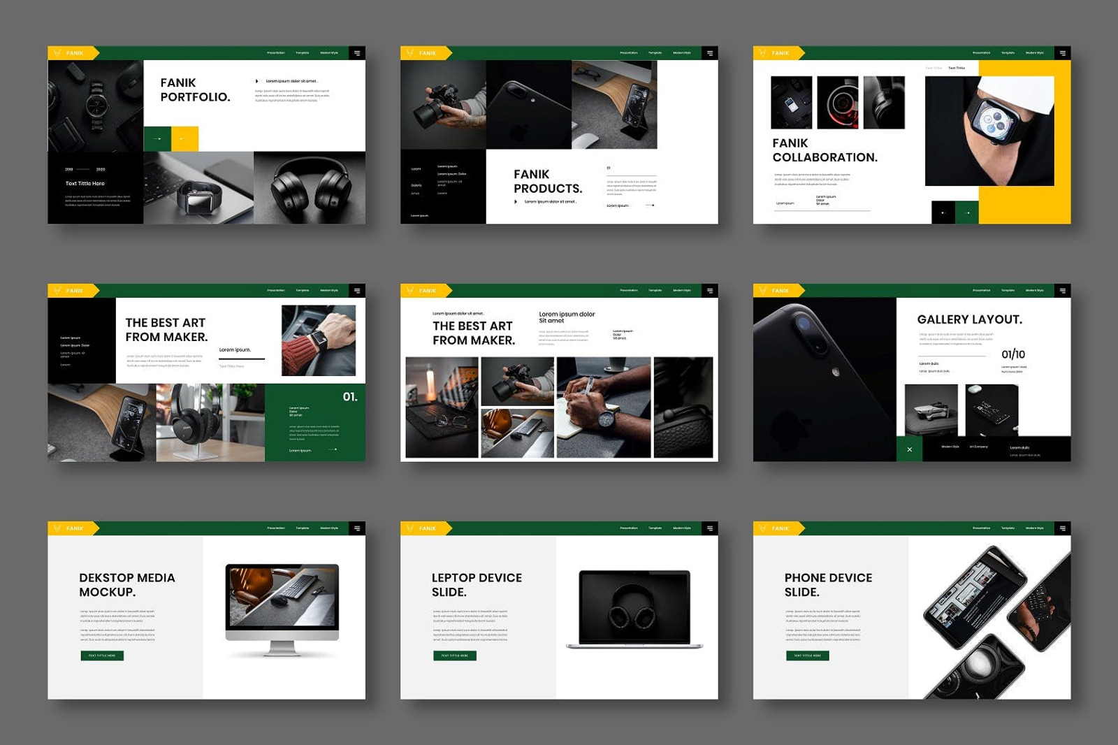 Fanik – Business PowerPoint Template - TemplateMonster