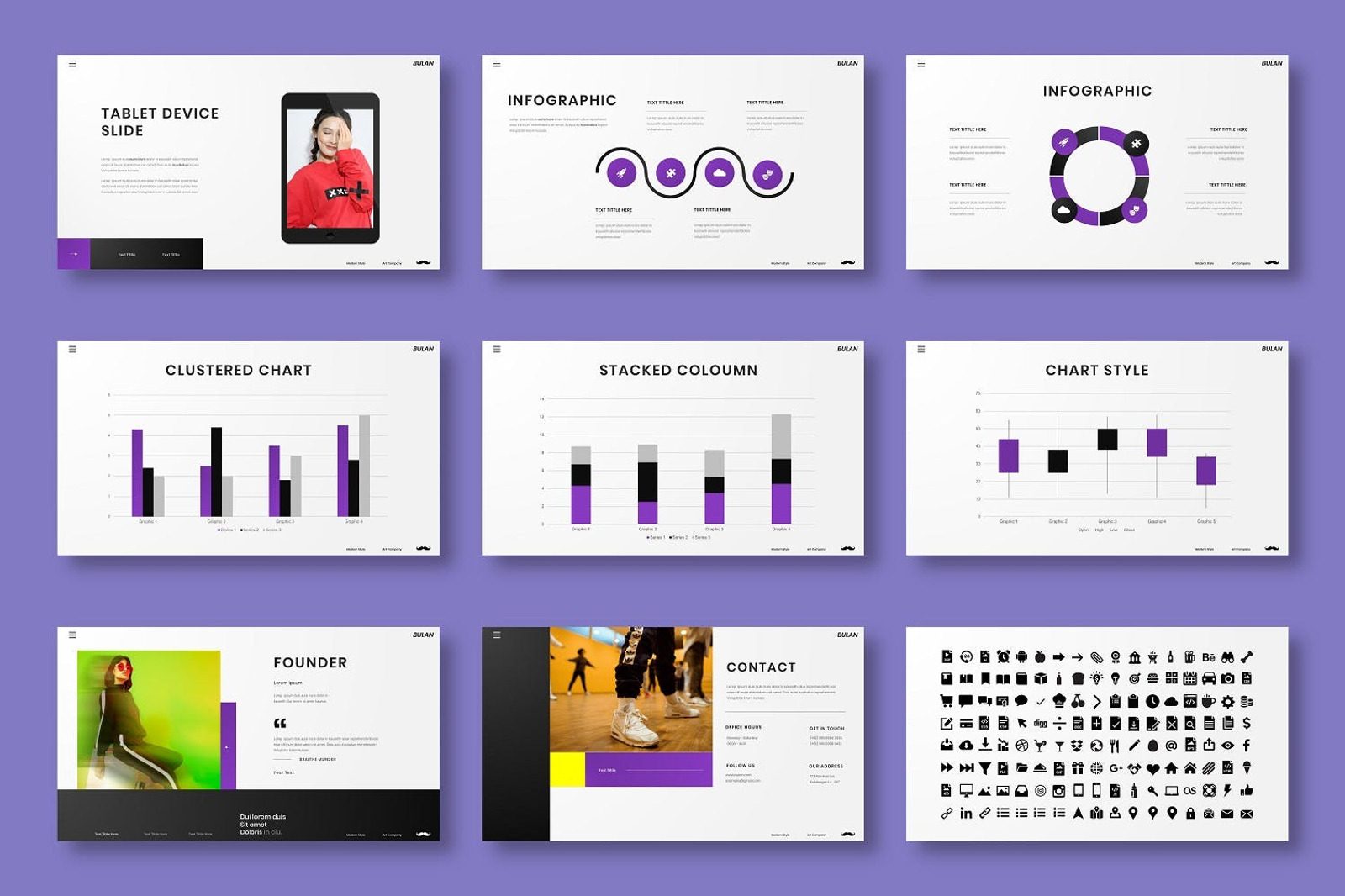 Bulan – Business PowerPoint Template - TemplateMonster