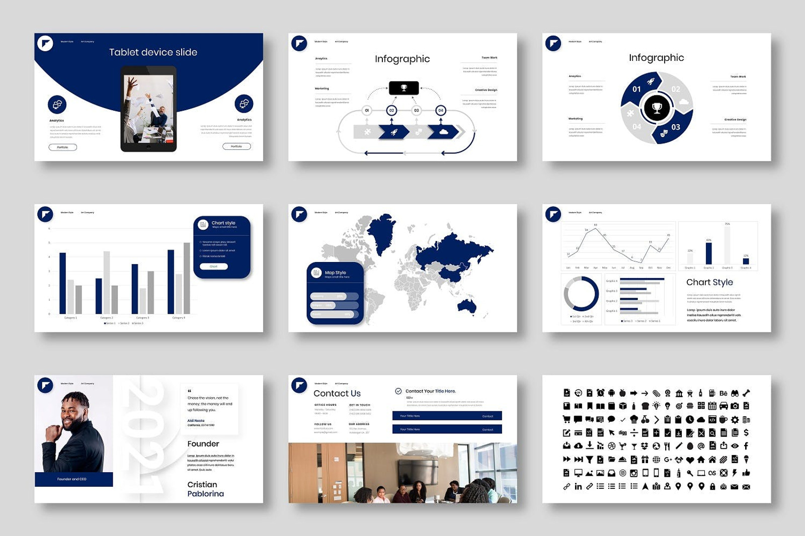 Wonder – Business PowerPoint Template - TemplateMonster