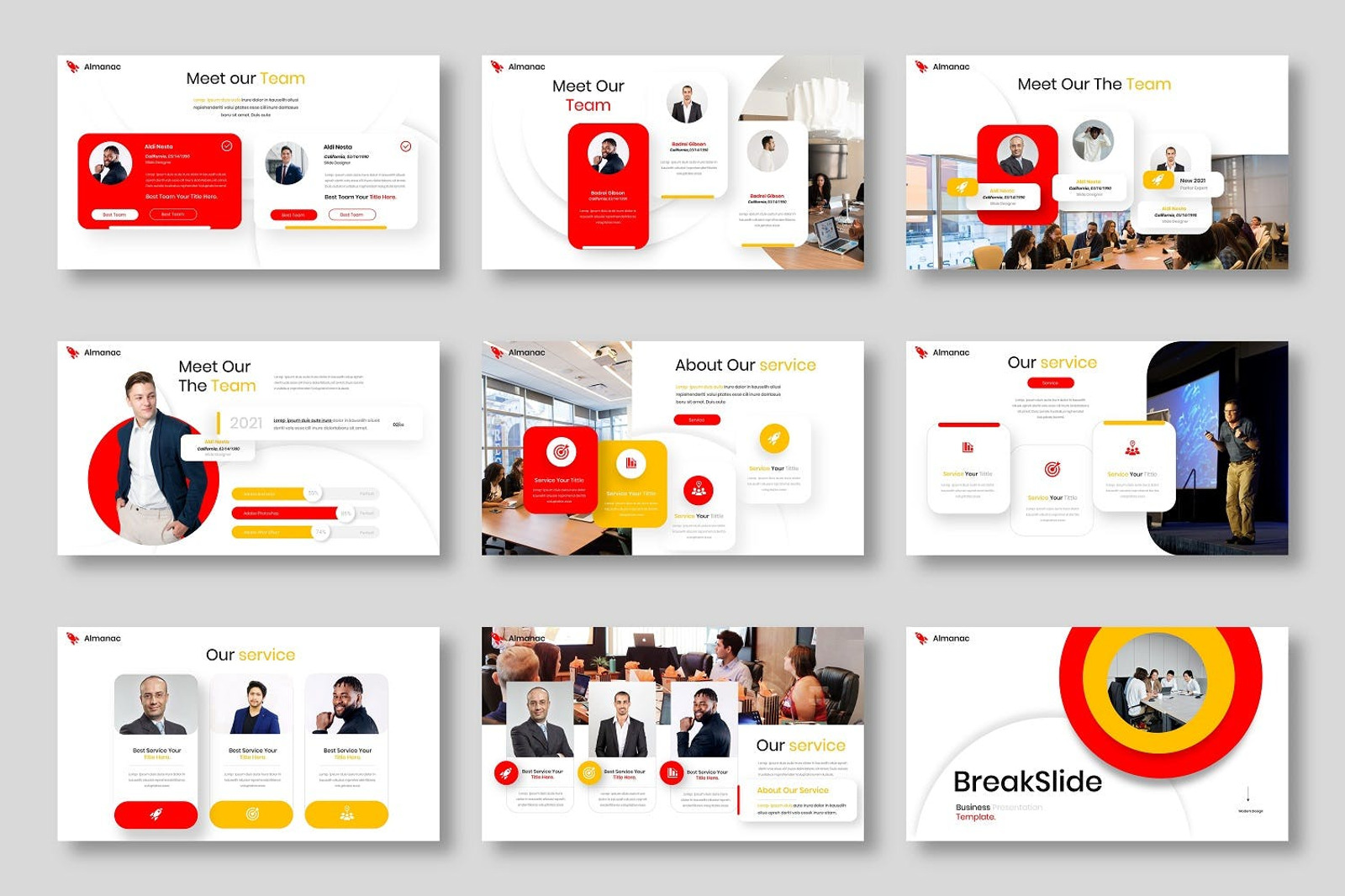 Almanac – Business PowerPoint Template - TemplateMonster
