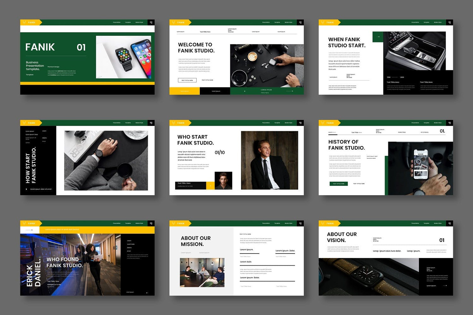 Fanik – Business PowerPoint Template - TemplateMonster