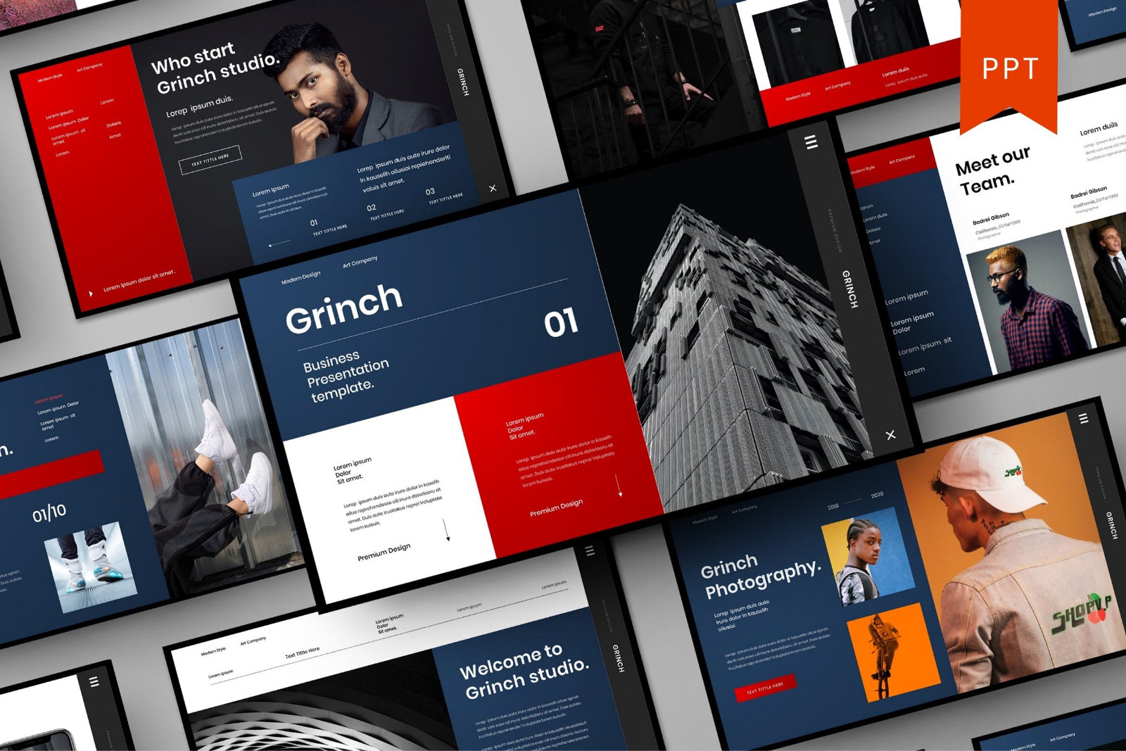 Grinch – Business PowerPoint Template - TemplateMonster