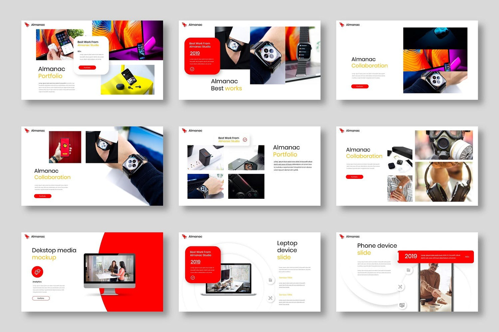 Almanac – Business PowerPoint Template - TemplateMonster