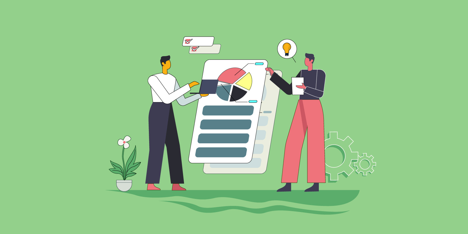 Data Analysis Concept Illustration Vector - TemplateMonster