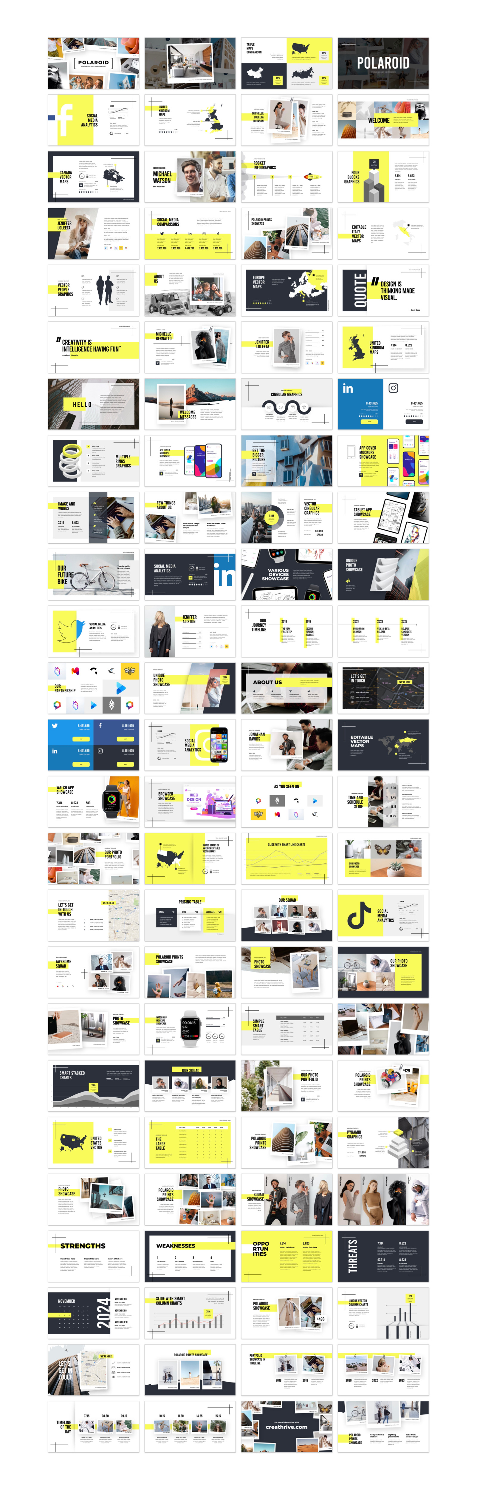 Polaroid Animated PowerPoint Template - TemplateMonster
