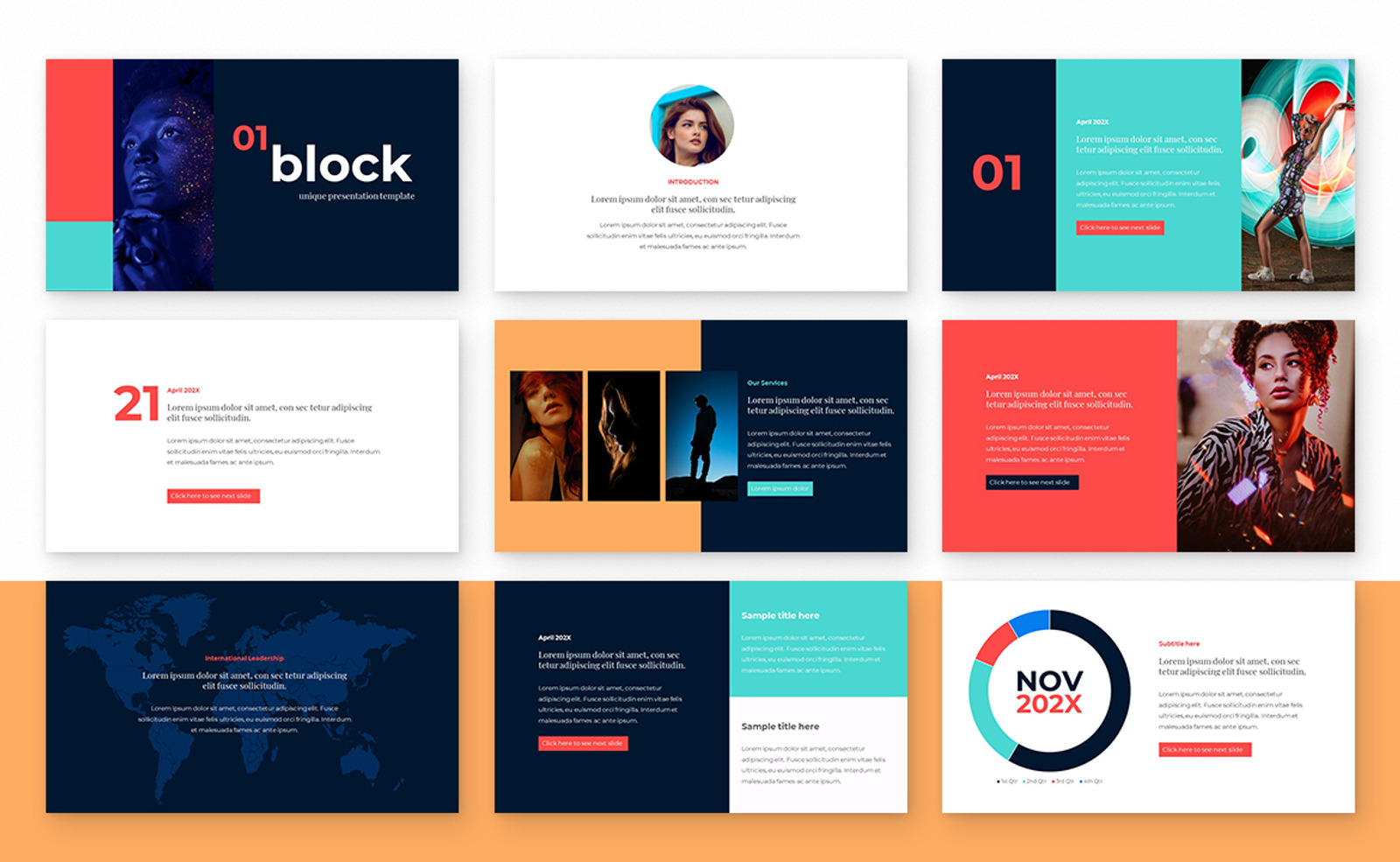 Block Powerpoint Presentation Template - TemplateMonster