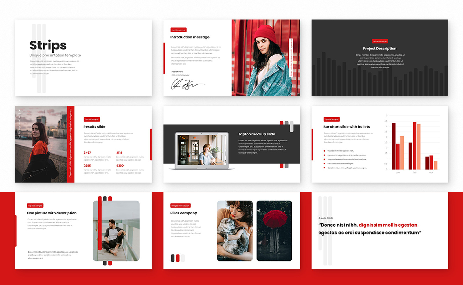 Strips Powerpoint Presentation Template - TemplateMonster