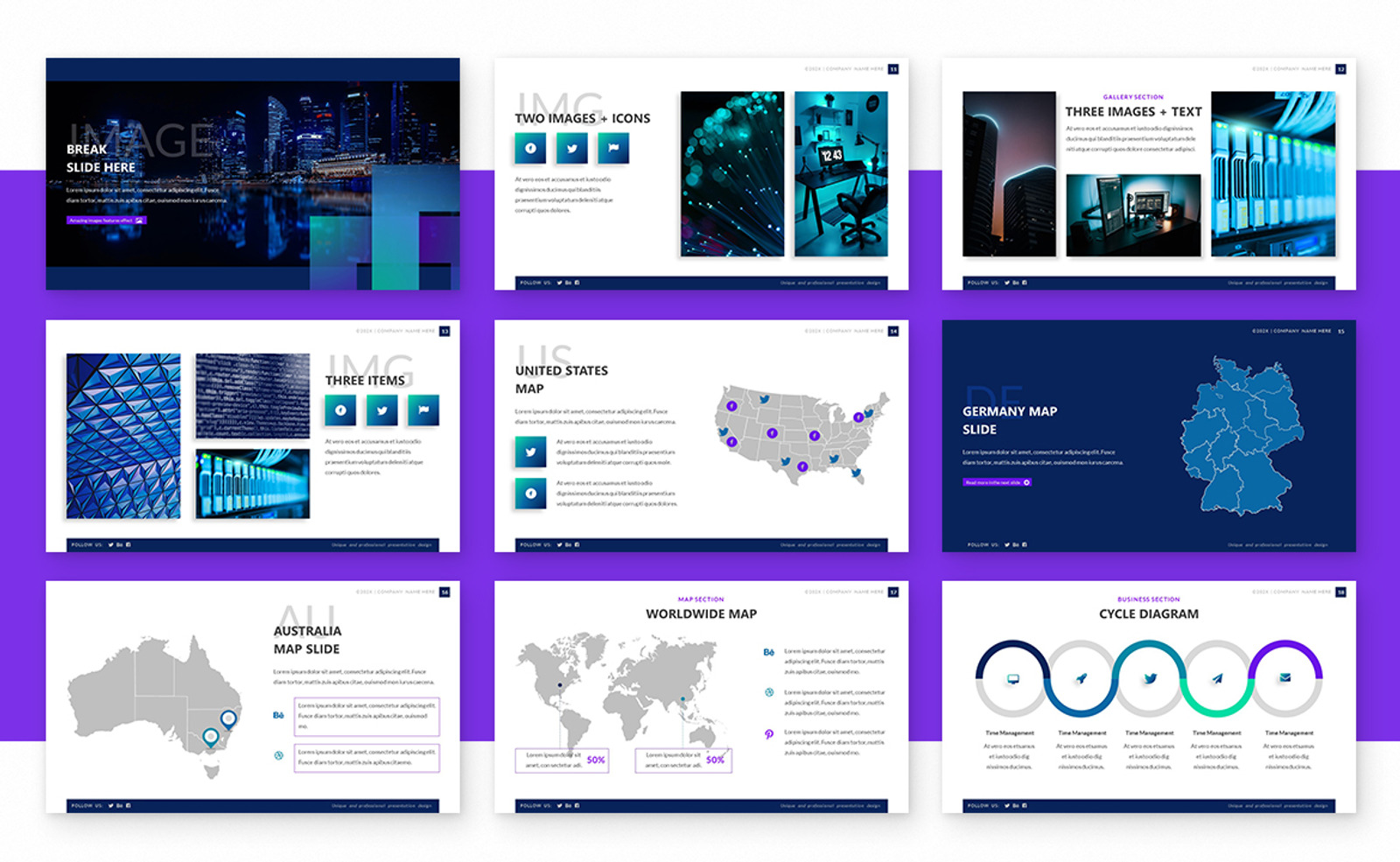 Technology Powerpoint Presentation Template PowerPoint template