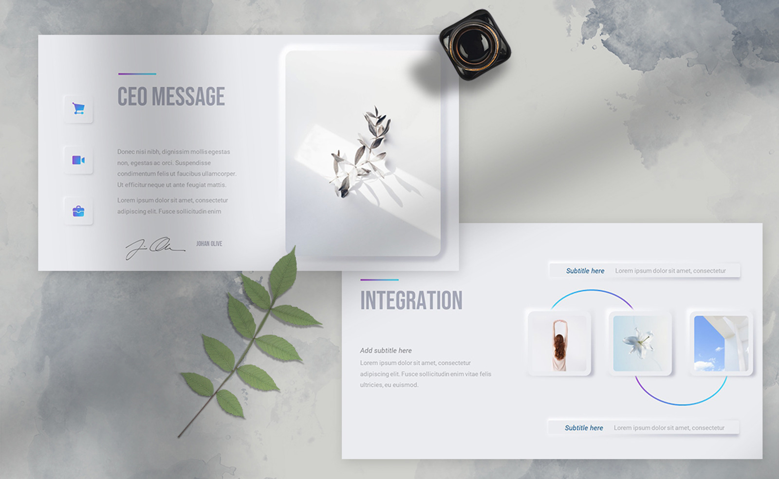 Neumorphism Powerpoint Presentation Template