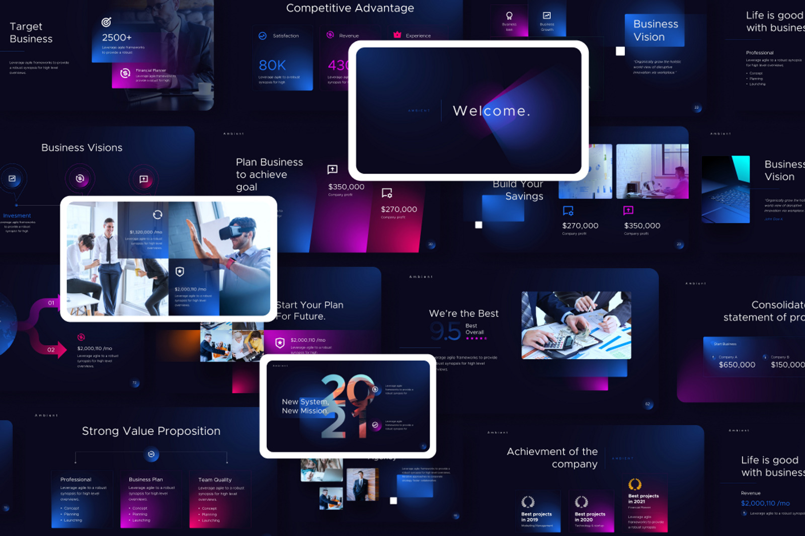 Ambient Creative Business PowerPoint Template