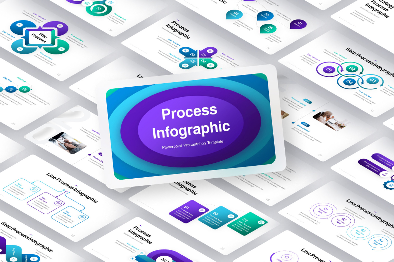 Process Infographic Professional PowerPoint Template
