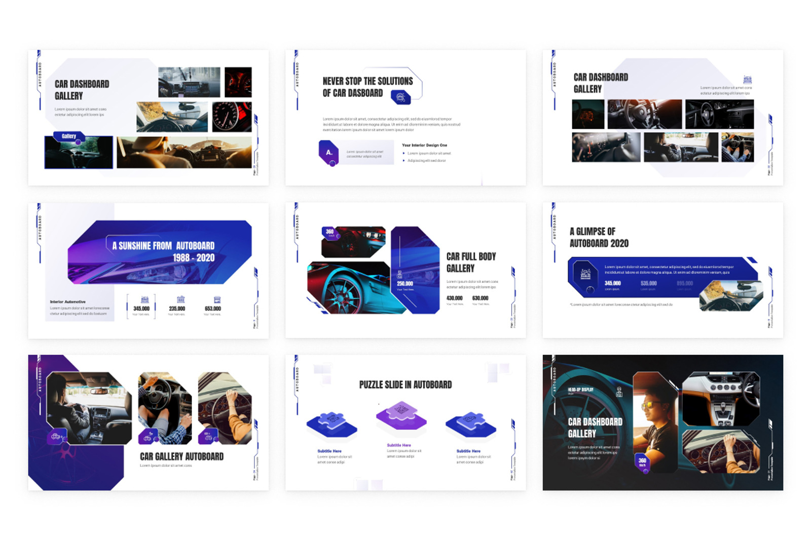Autoboard Modern Automotive PowerPoint Template