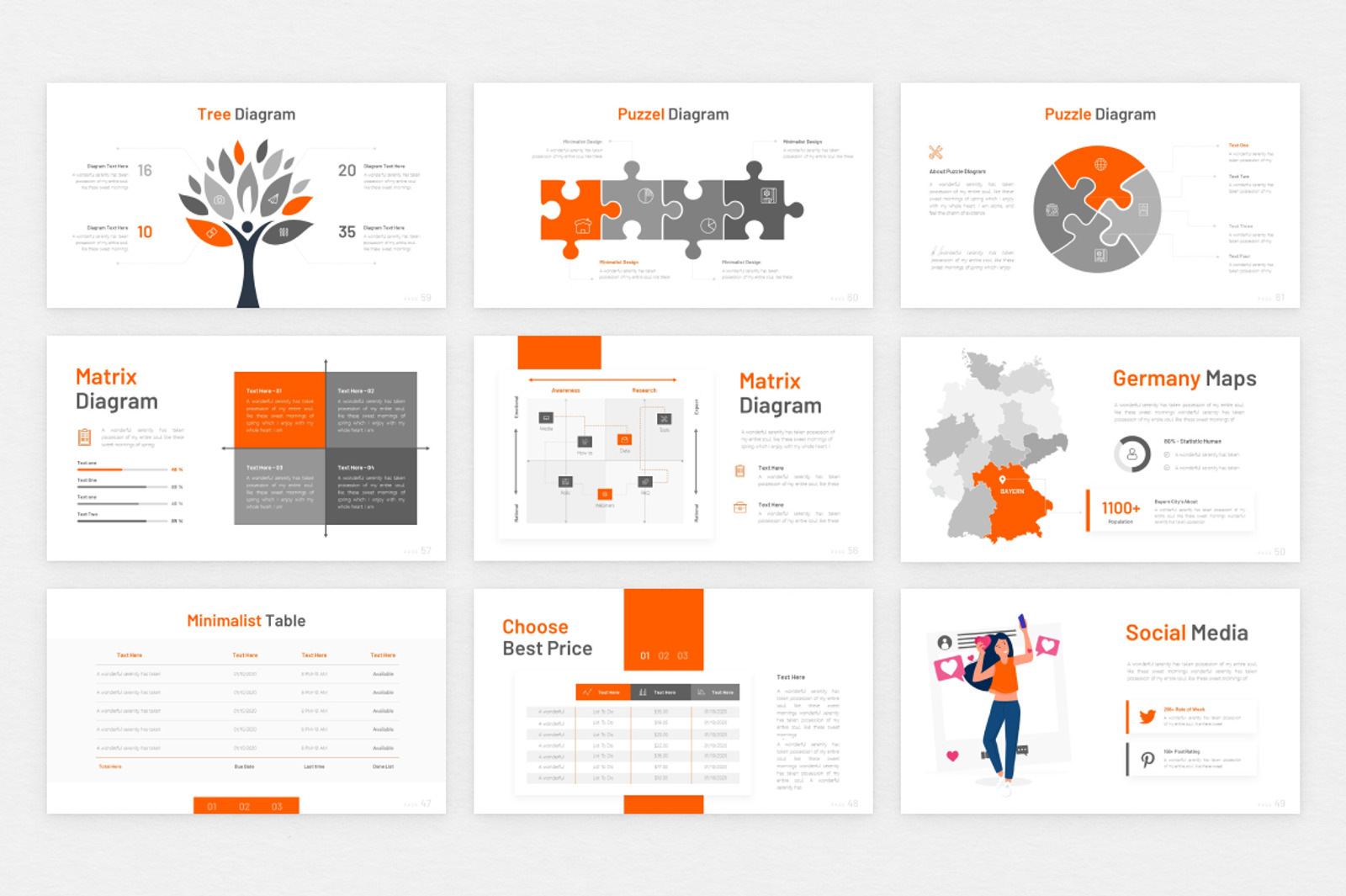 Pivot Minimalist PowerPoint template - TemplateMonster
