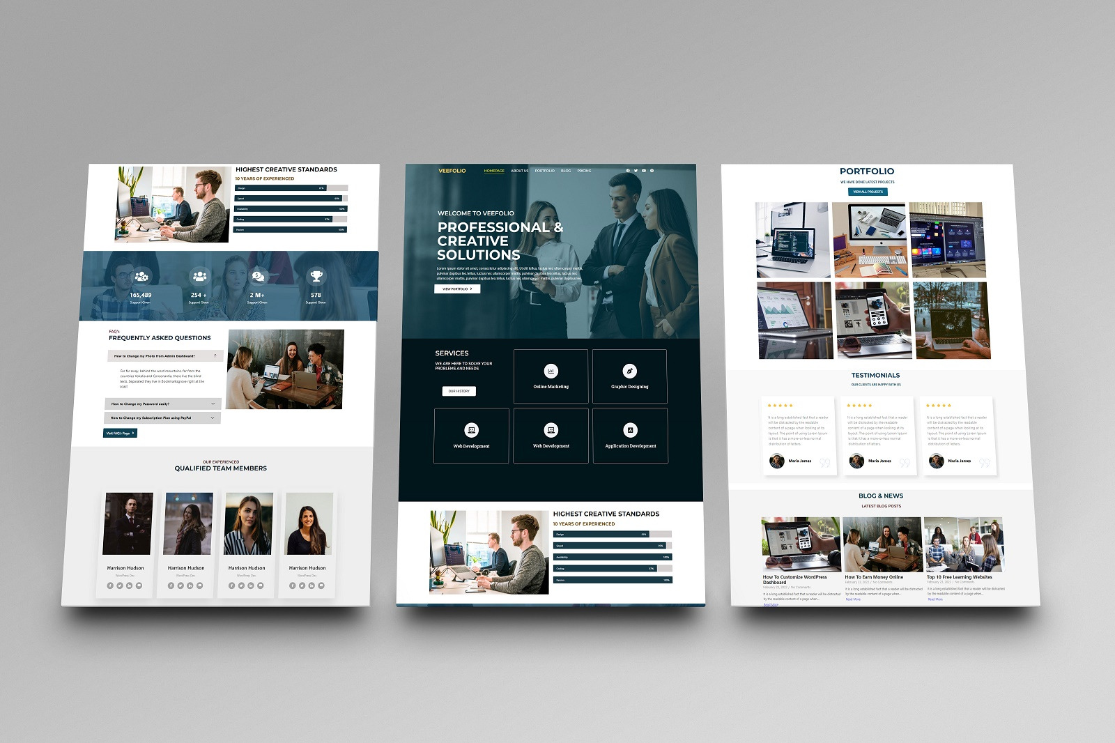 VeeFolio - Agency Portfolio Elementor Template Kit