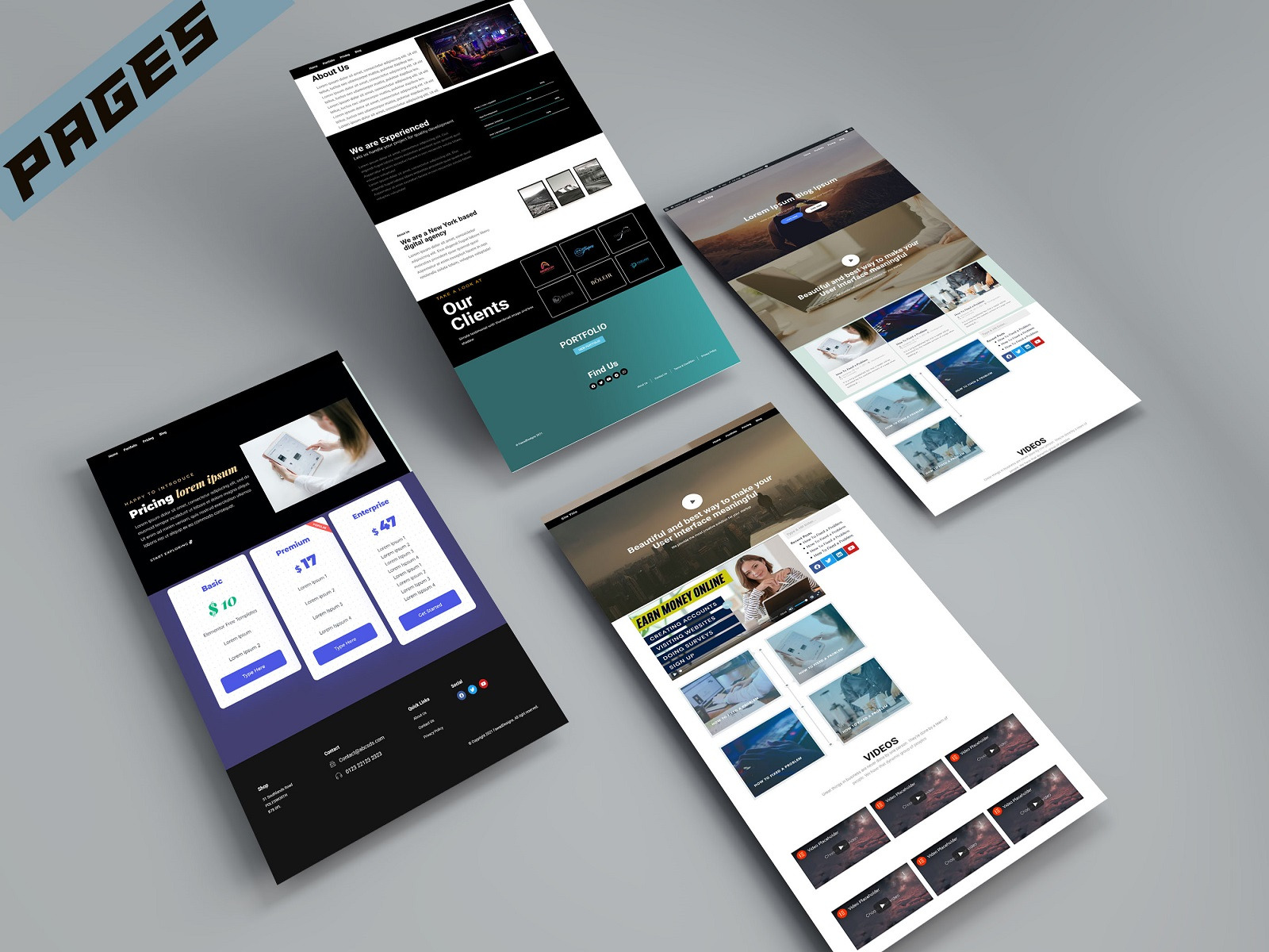 VeeFolio - Portfolio Modern Design Elementor Template Kit