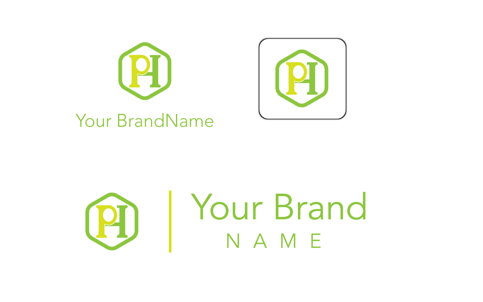 HP-or-PH- H P letter creative-logo-design-vector-template