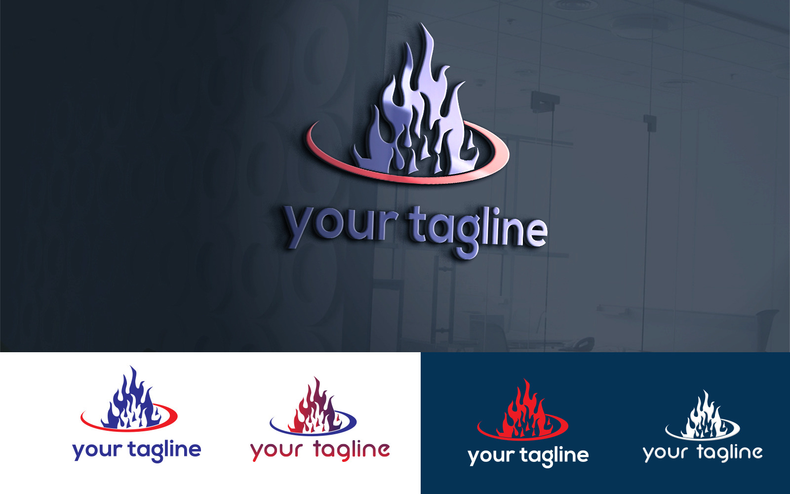 Gash Creative Service Logo Design Template - TemplateMonster