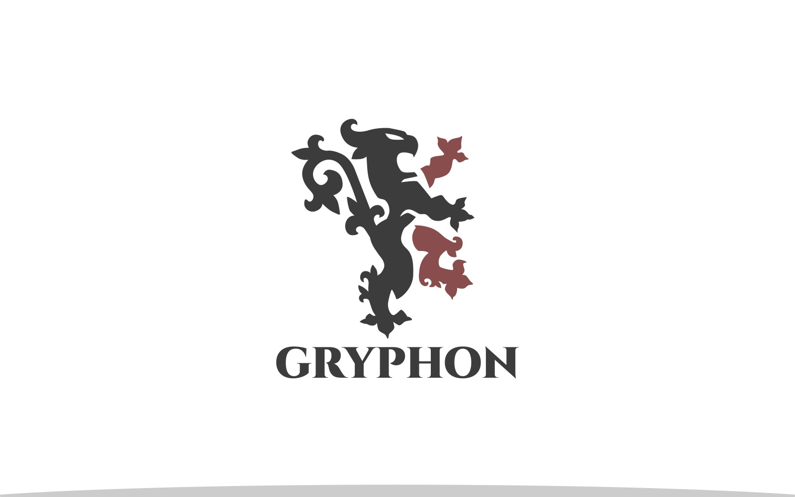 Heraldry Gryphon Logo Template #227434 - TemplateMonster
