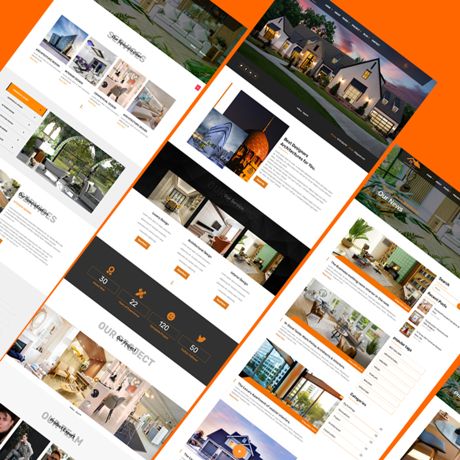 Lili Architecture, Construction, and Interior Html5 Template