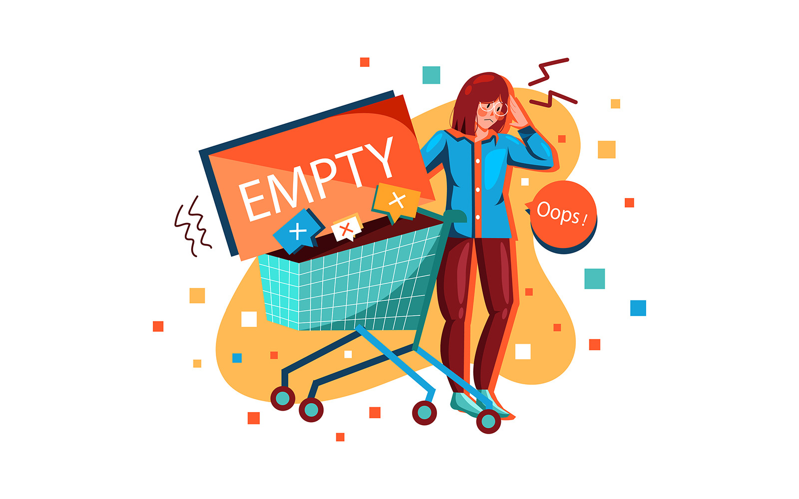 M346 - Empty States Illustration Pack - TemplateMonster