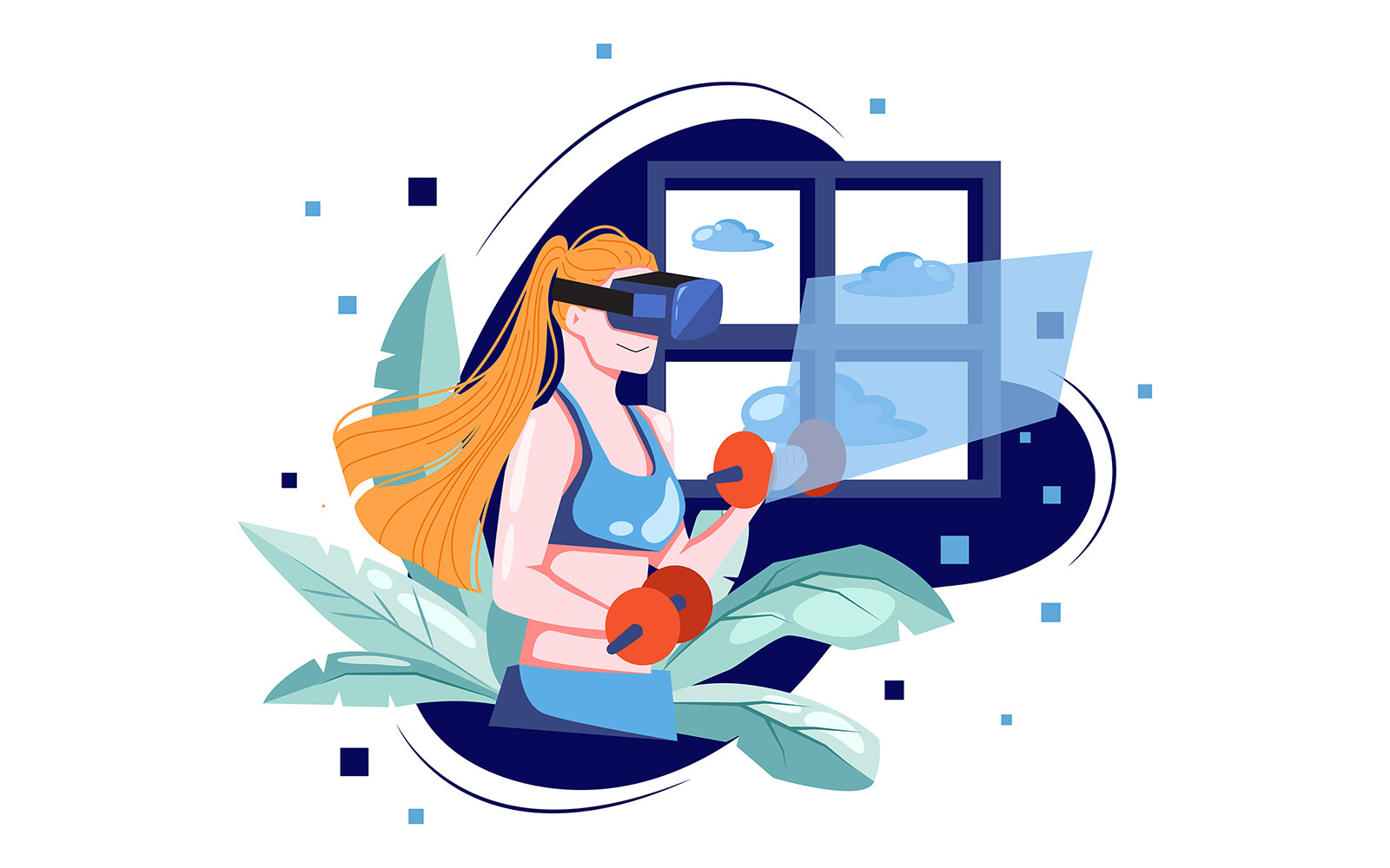 M356 - Virtual Reality Illustration Pack - TemplateMonster