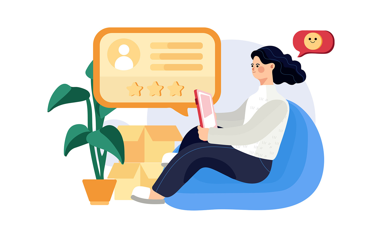 M338 - Customer Review Illustration Pack - TemplateMonster