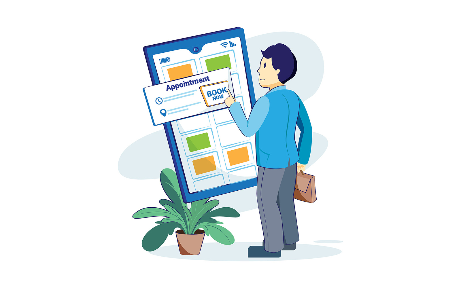 M348 - Appointment Scheduling Illustrations - TemplateMonster