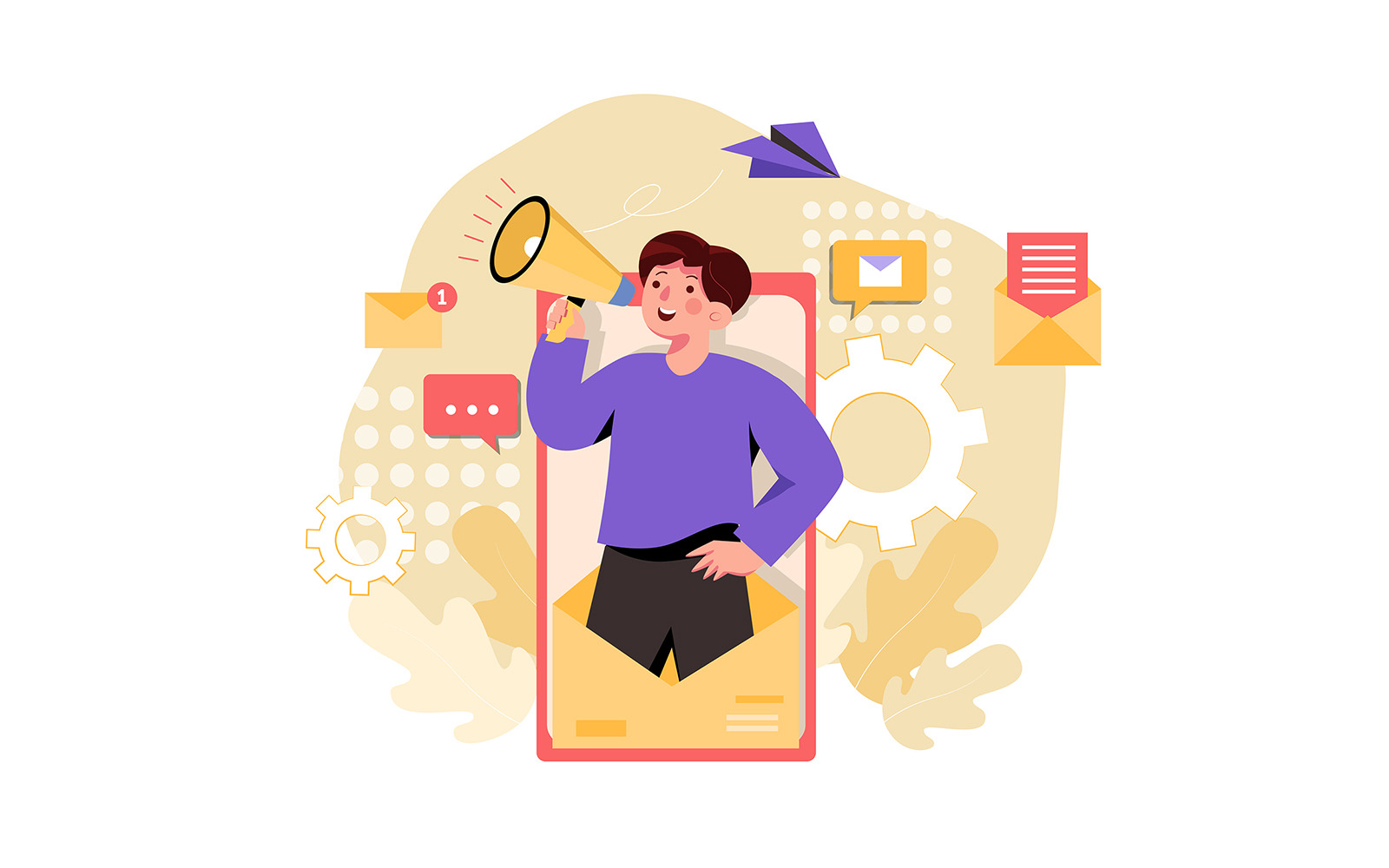 M337 - Email Marketing Illustration Pack - TemplateMonster